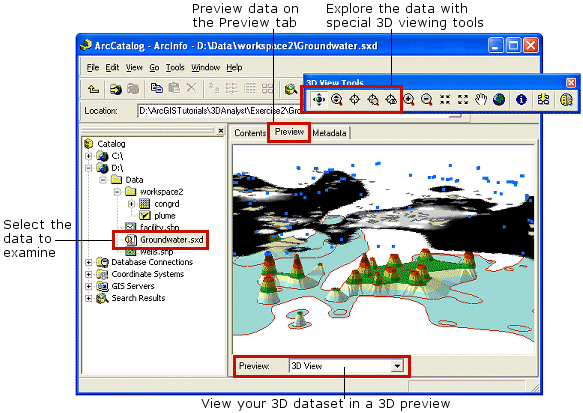 ArcGIS Desktop Help 9.2 - an overview of arccatalog