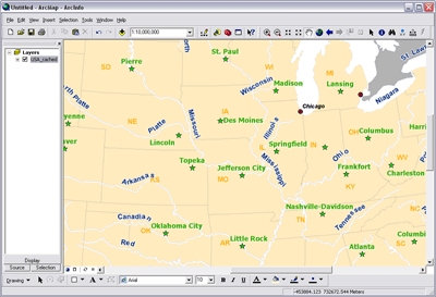 ArcGIS Desktop Help 9.2 - Adding an ArcGIS Server service layer to ArcMap