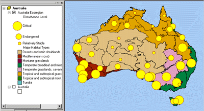 ArcGIS Desktop Help 9.2 - Drawing features to show multiple attributes