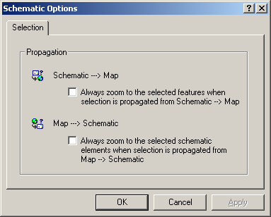 Schematic Options dialog box