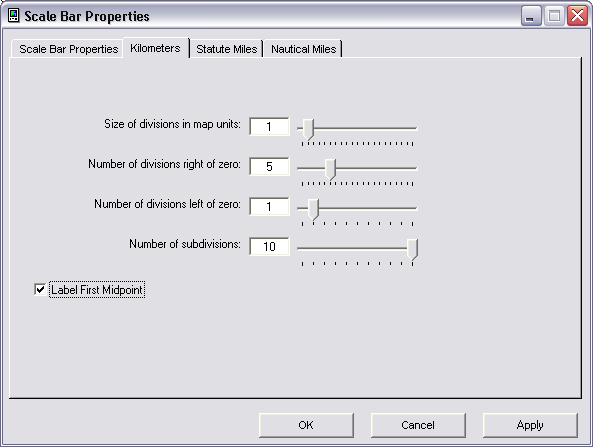 ArcGIS Desktop Help 9.2 - The Scale bar