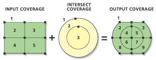 ArcGIS Desktop Help 9.2 - How Intersect (Coverage) works