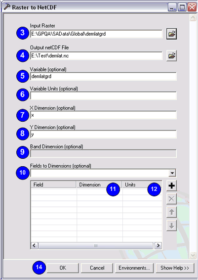 Arcgis Desktop Help 92 Exporting A Raster To Netcdf