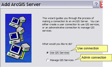 ArcGIS Desktop Help 9.2 - Managing server connections in the GIS ...