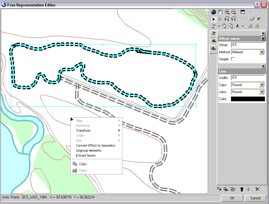 ArcGIS Desktop Help 9.3 - The Free Representation Editor ArcGIS Desktop Help 9.3 - The Free Representation Editor