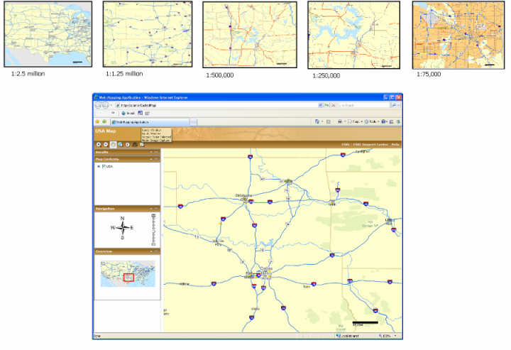 ArcGIS Desktop Help 9.3 - An overview of GIS web map layers