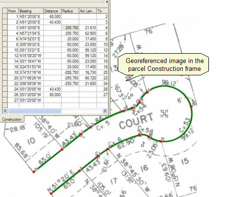 ArcGIS Desktop Help 9.3 - Creating parcels using construction line work