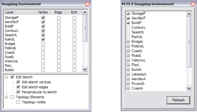 Arcgis Desktop Help 9 3 Configuring The Z Snapping Environment