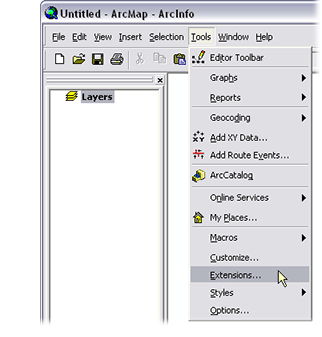 ArcGIS Desktop Help 9.3 - Enabling the Spatial Analyst extension