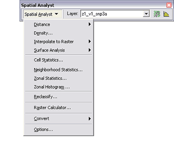 ArcGIS Desktop Help 9.3 - Working with the Spatial Analyst toolbar