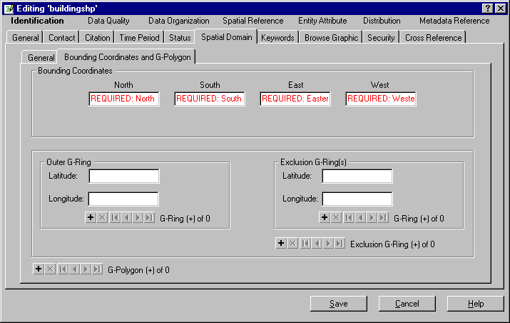 ArcGIS Desktop Help 9.3 - Using the FGDC metadata editor to document ...