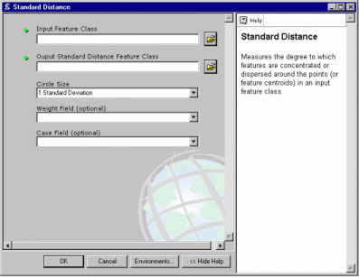 ArcGIS Desktop Help 9.3 - Changing tool dialog appearance