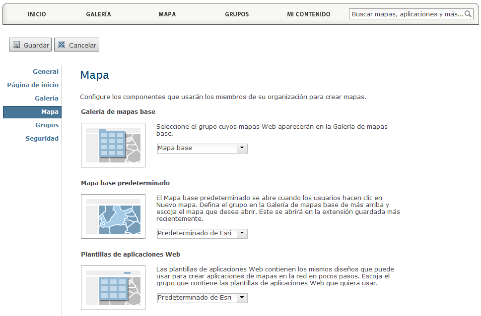 Utilice ArcGIS online para organizaciones para controlar el mapa ...